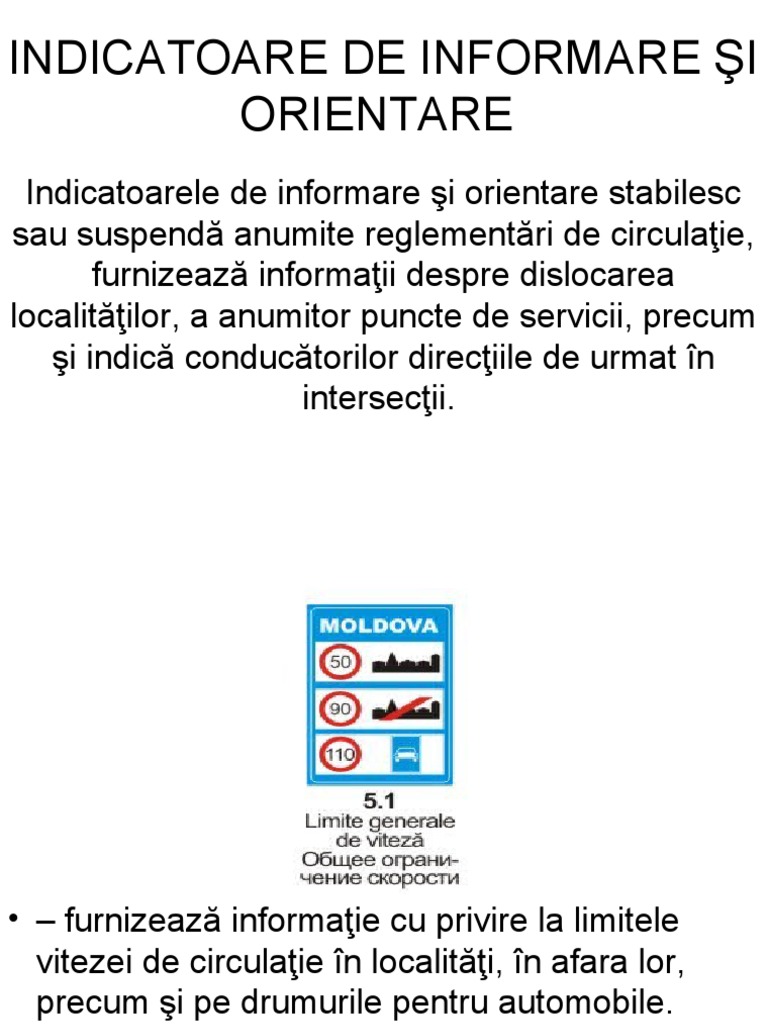 Indicatoare de Informare Şi Orientare | PDF