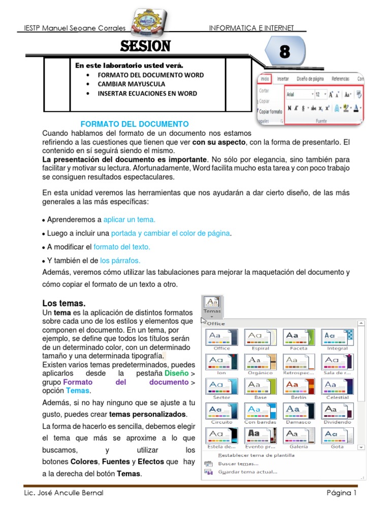 Formato y Estilo en Documentos Word | PDF | Internet | Informática