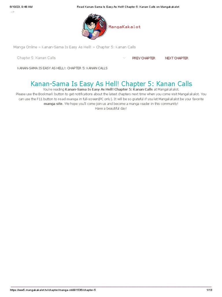 Read Kanan-Sama Is Easy As Hell! Chapter 5 - Kanan Calls On Mangakakalot | PDF