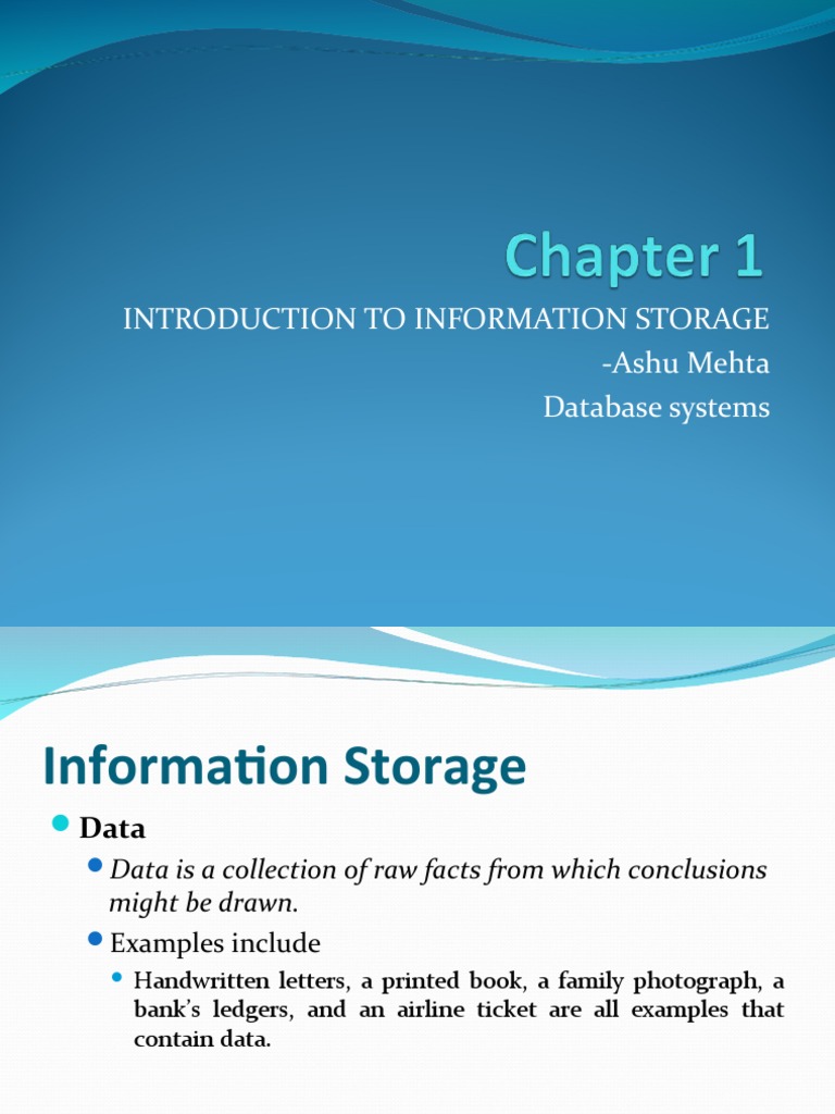 Ch1Introduction to information storage | PDF | Virtualization ...