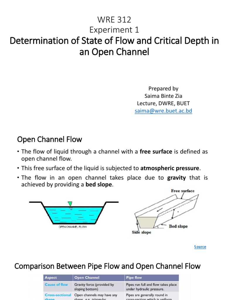 Experiment 1 WRE 312 | PDF
