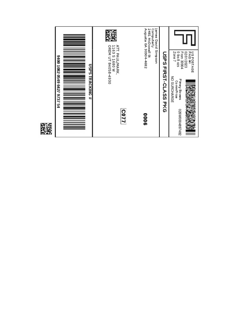 Crucial P3 Shipping Label | PDF