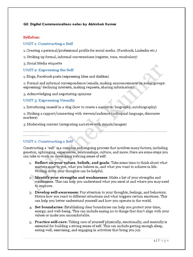 GE Digital Communication Notes | PDF