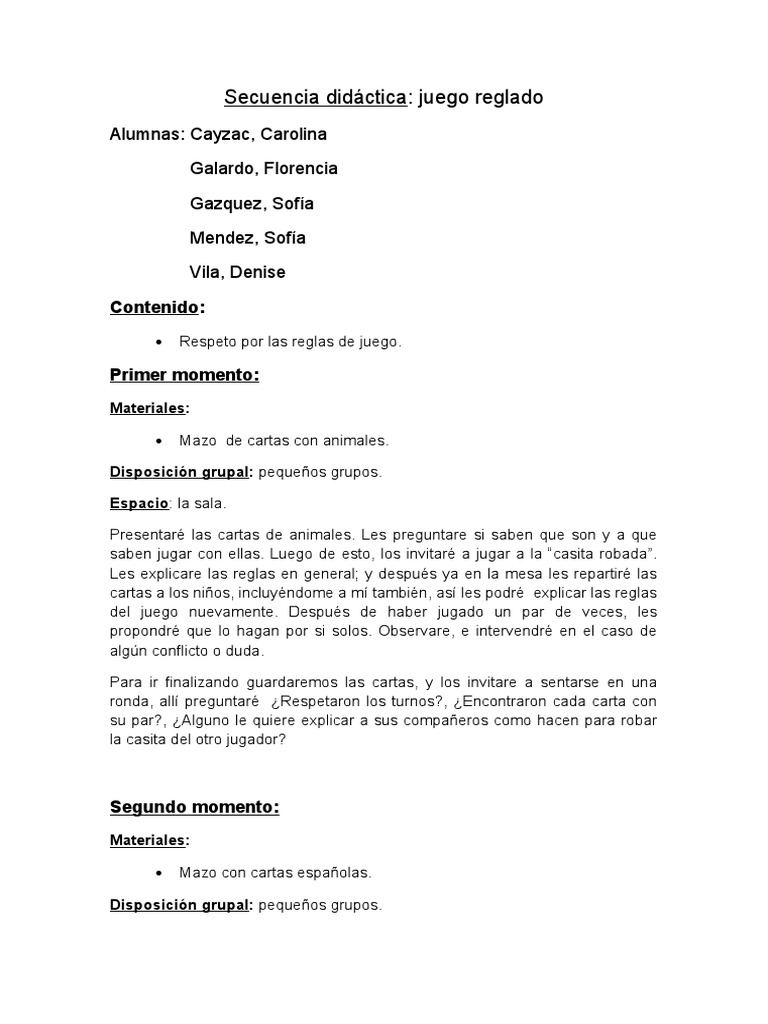 Secuencia Juego Reglado | PDF | Juego de azar | Juegos de mesa