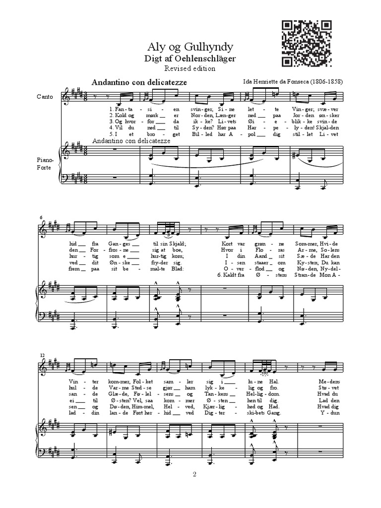 Ida Henriette Da Fonseca Veu I Piano | PDF