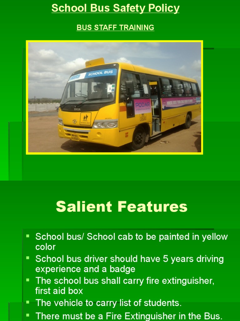 School Bus Safety and Training Guidelines | PDF | School Bus | Bus