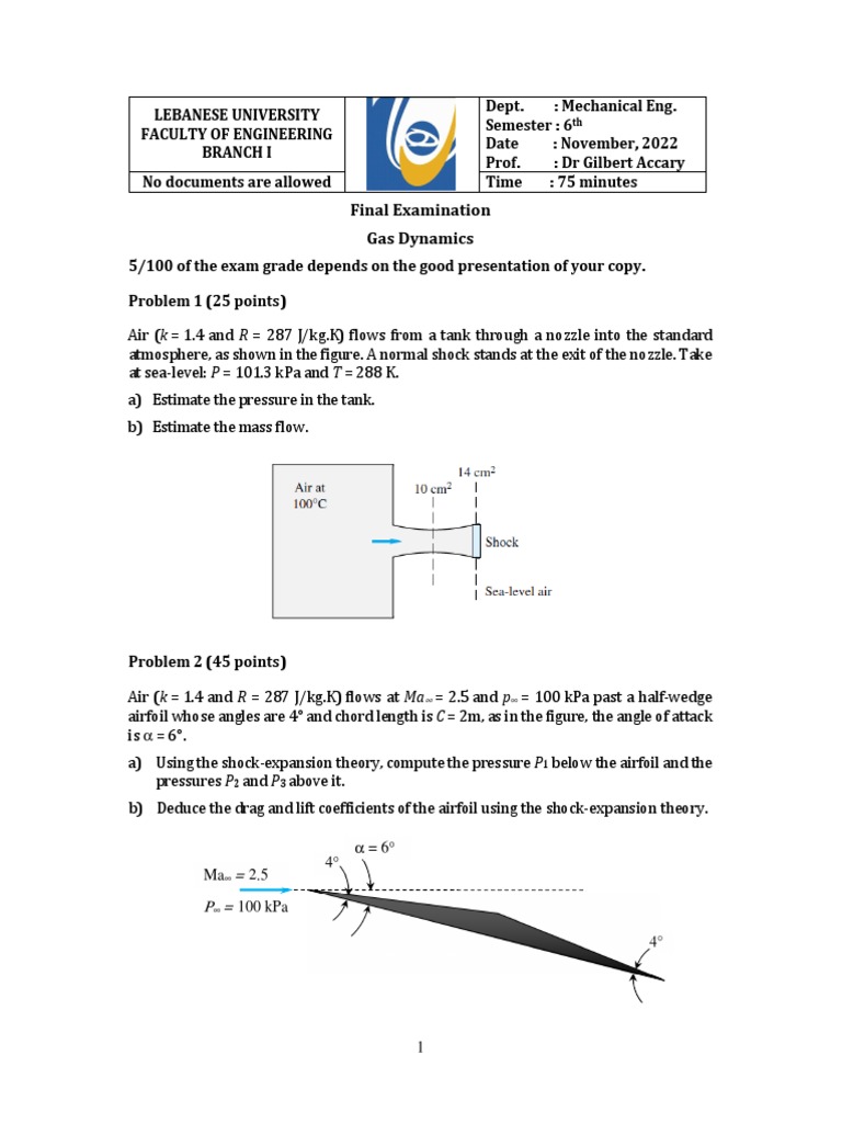 Final-Gas Dynamics | PDF | Science & Mathematics