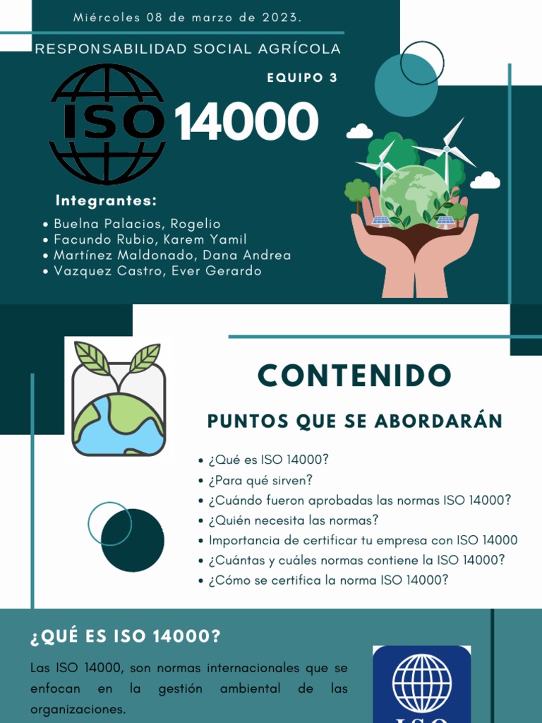 Iso 14000 | PDF | Organización internacional para la estandarización | Entorno natural