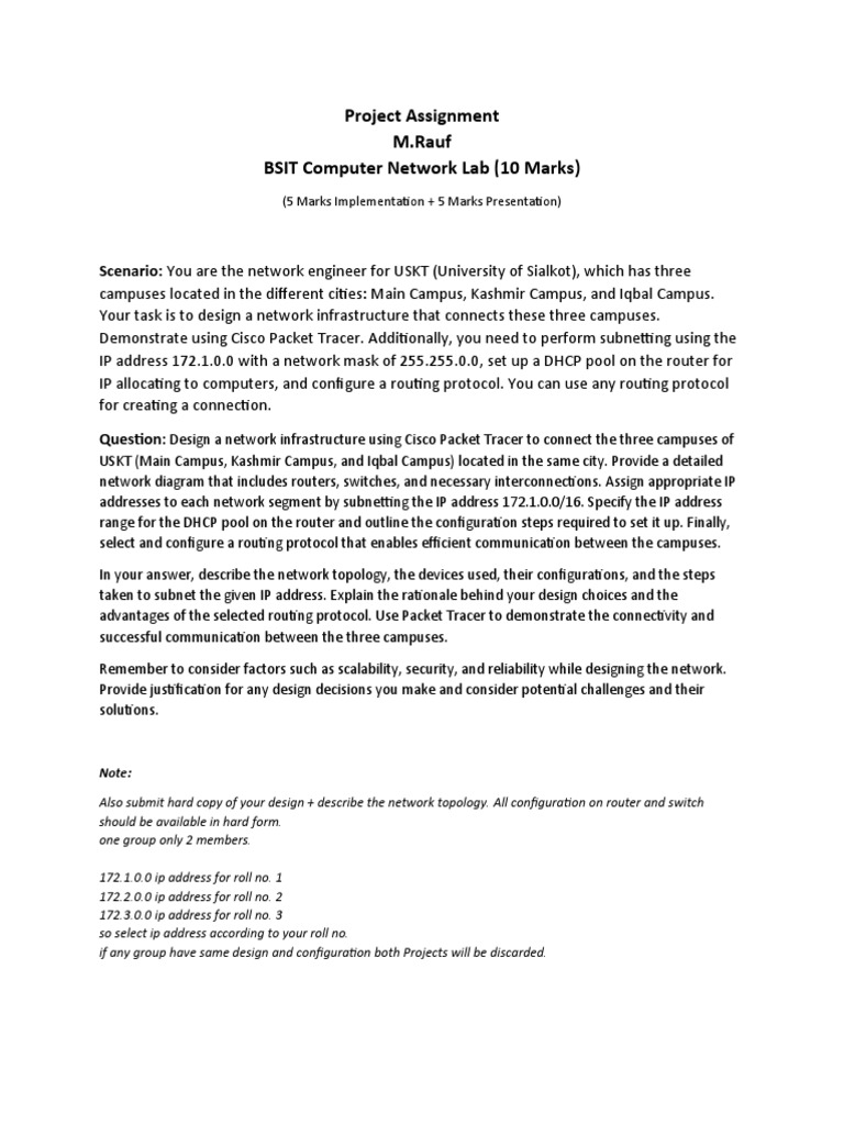 CN Lab Project + Presentations | PDF