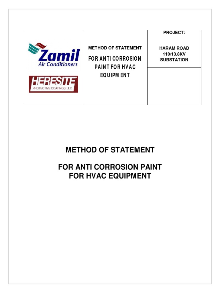 Method of Statement For Painting | PDF
