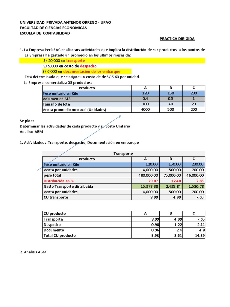 Practica Costo 03 Abc Y Abm Pdf
