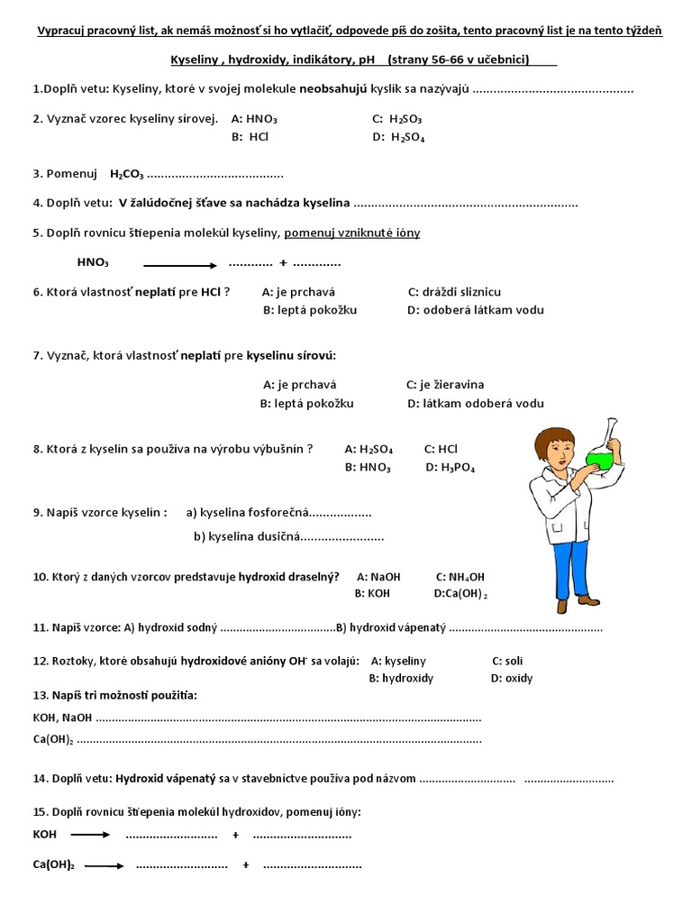 KYSELINY HYDROXIDY PH | PDF