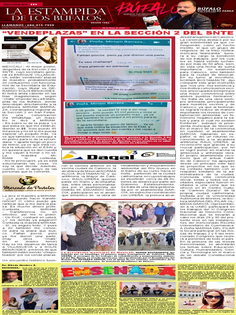 28-05-23 - La Estampida de Los Búfalos | PDF