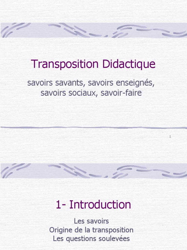 Transposition Didactique | PDF
