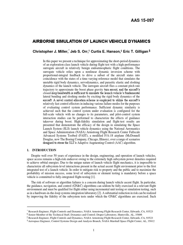 Christopher J. Miller, Jeb S. Orr, Curtis E. Hanson, Eric T. Gilligan ...