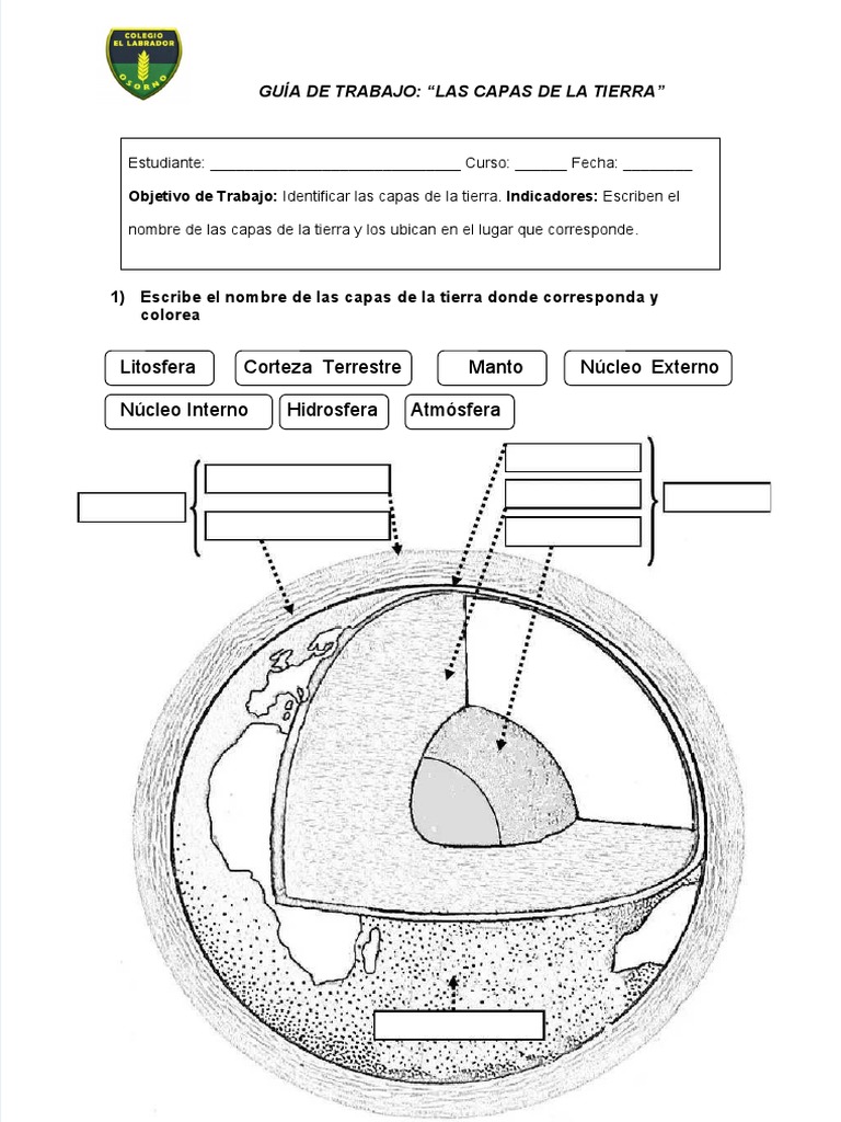 (Guia 7°) Capas de La Tierra | PDF