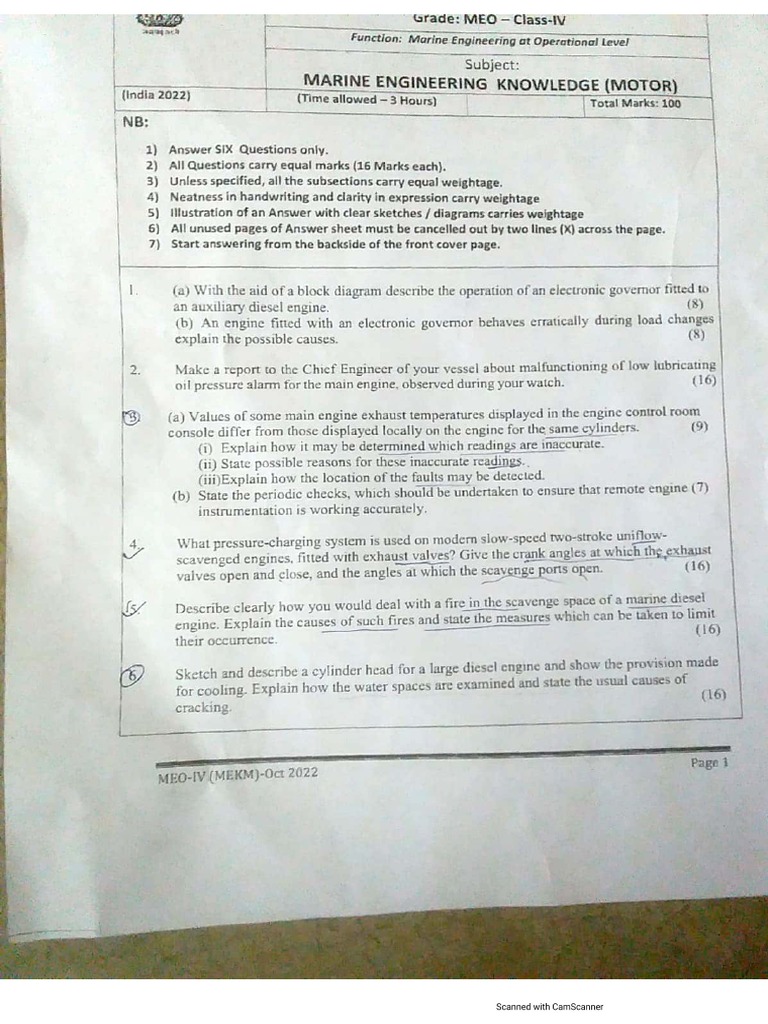 Meo Class 4 Paper | PDF