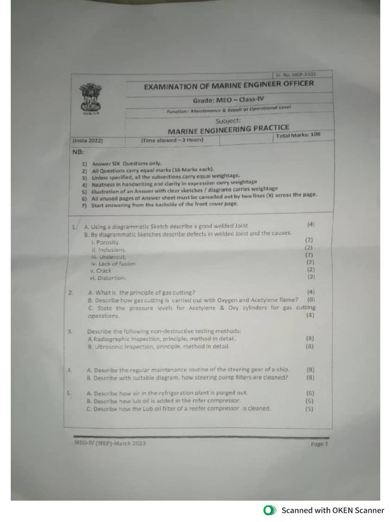 March 2023 All Question Papers | PDF