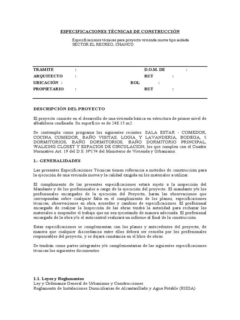 EETT | PDF | Hormigón | Mortero (Albañilería)