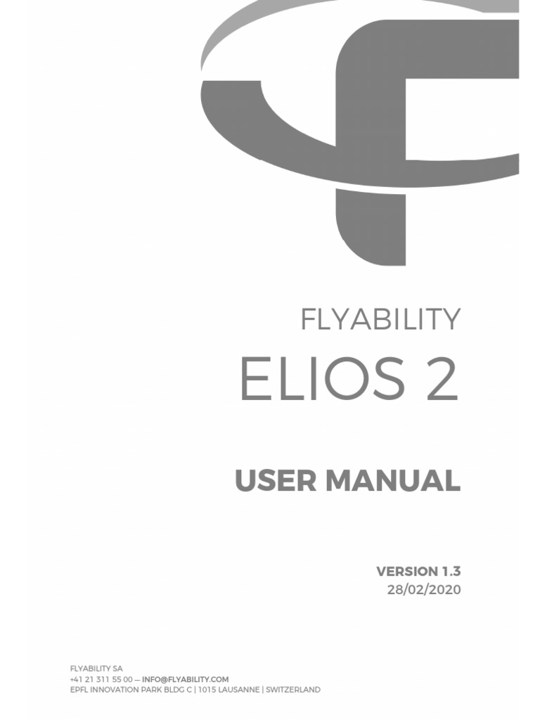 ELIOS 2 User Manual v1.3 | PDF | Tablet Computer | Unmanned Aerial Vehicle