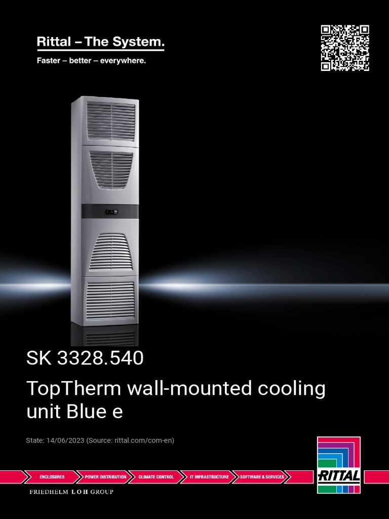 Wall Unit Air Conditioner 3188640 Rittal Blue E+ Series Enclosure ...