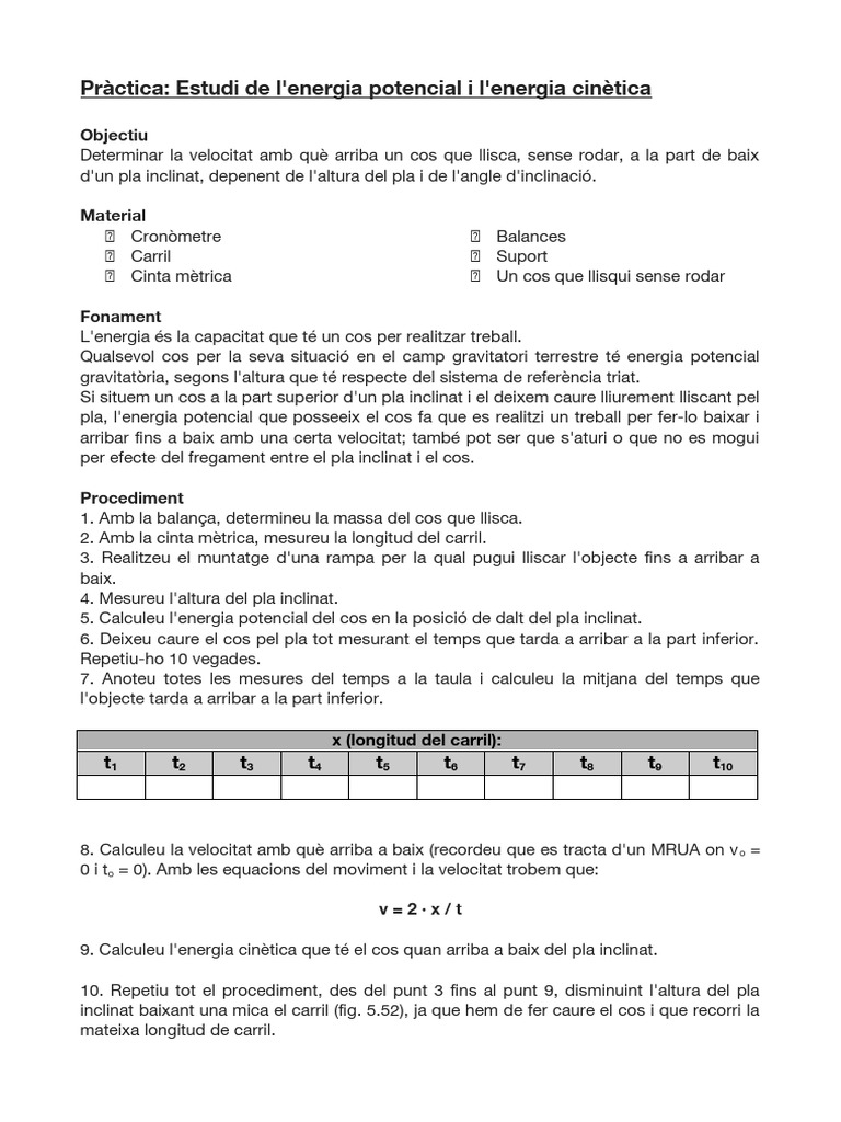Ep I Ec - Fisica | PDF