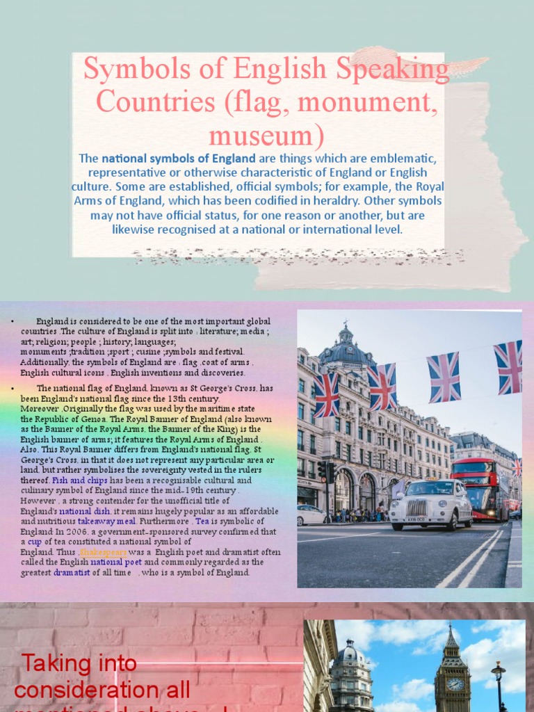 Symbols of English Speaking Countries (flag, | PDF