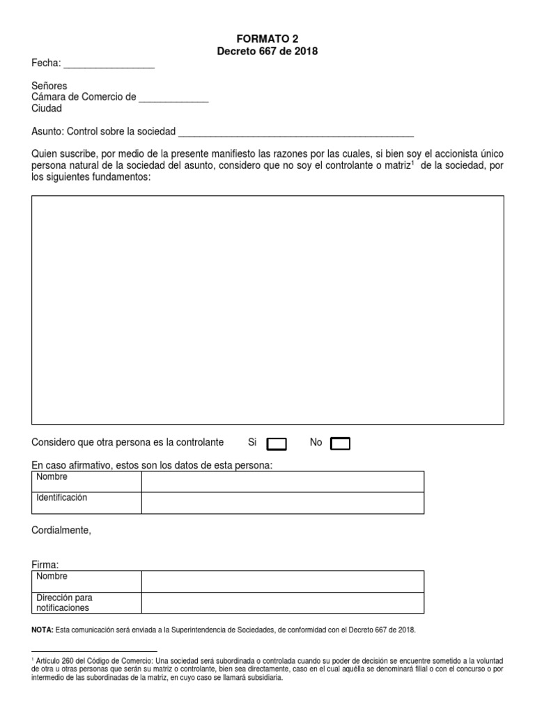 Formato-2-STC-1 | PDF | Sociedad | Cámara de Comercio