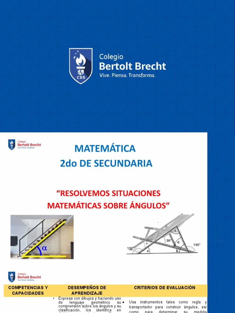 SESIÓN # - 2do Sec II BIM 2023 | PDF | Ángulo | Matemáticas