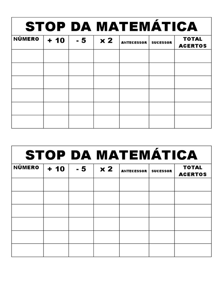 Stop Da Matemática | PDF