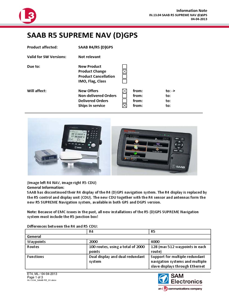 In.13.04 - Saab R5 (D) GPS - 01 | PDF | Computing | Computer Engineering