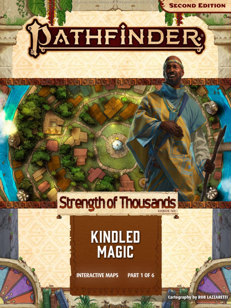 Pathfinder 2e - Strength of Thousands1 Adventure Path Kindled Magic PZO90169E Interactive Maps | PDF