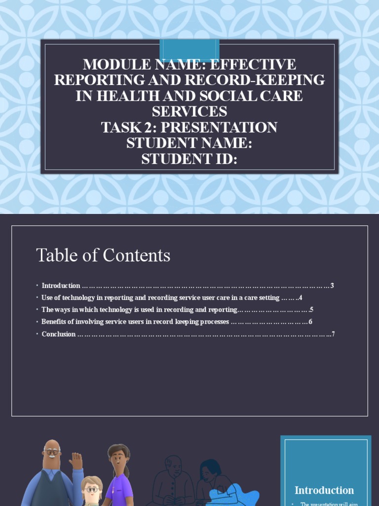 Ella - (Effective Reporting and Record-Keeping in Health and Social Care Services) | PDF ...