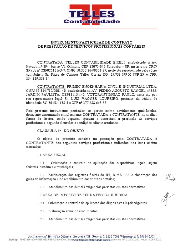 Modelo de Documentos | PDF | Imposto de Renda | Contabilidade