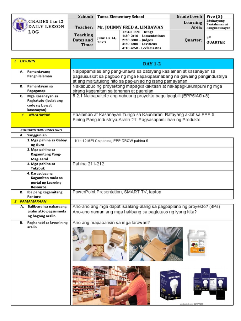 DLP-EPP 5, Qtr 4 | PDF