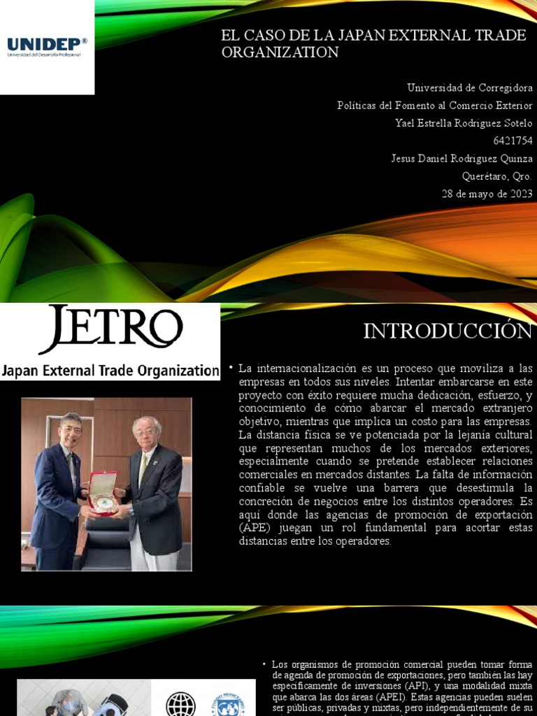 El Caso de La Japan External Trade Organization (Jetro) | PDF ...