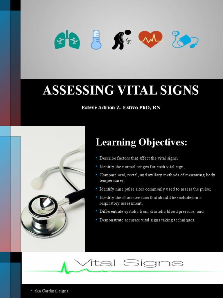 Assessing Vital Signs | PDF | Breathing | Blood Pressure