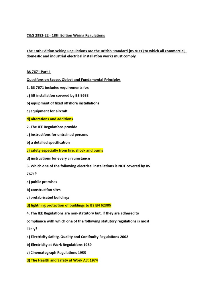 18th Edition Exsam Paper Question and Answer | PDF