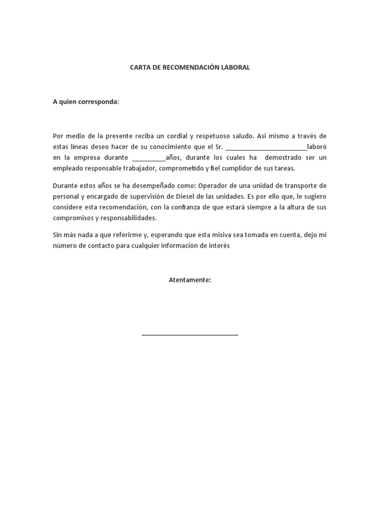 Carta de Recomendacion Luis | PDF