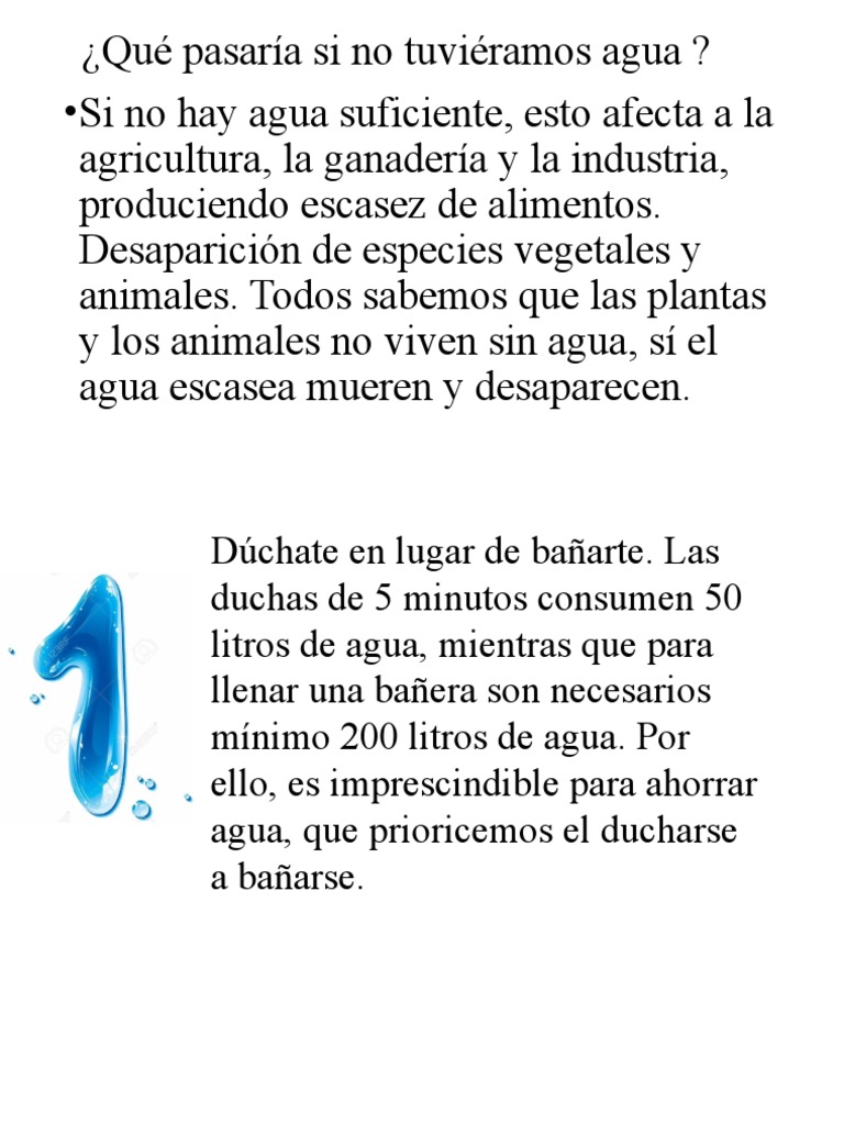 Qué Pasaría Si No Tuviéramos Agua | PDF