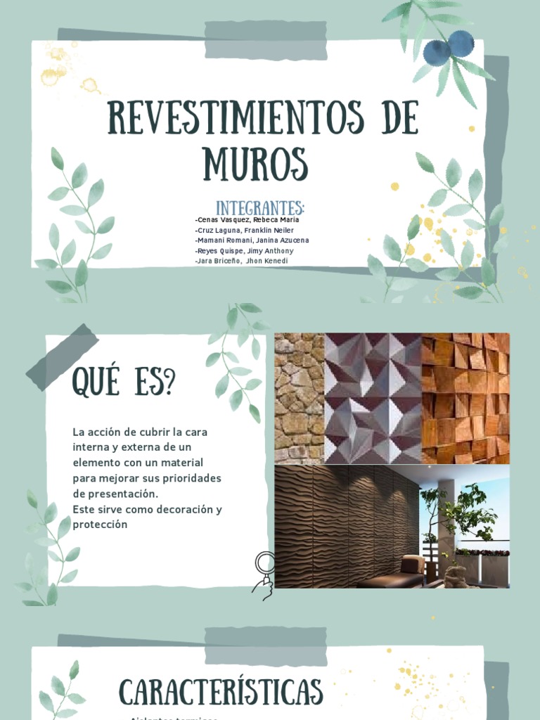 Revestimientos de Muro | PDF