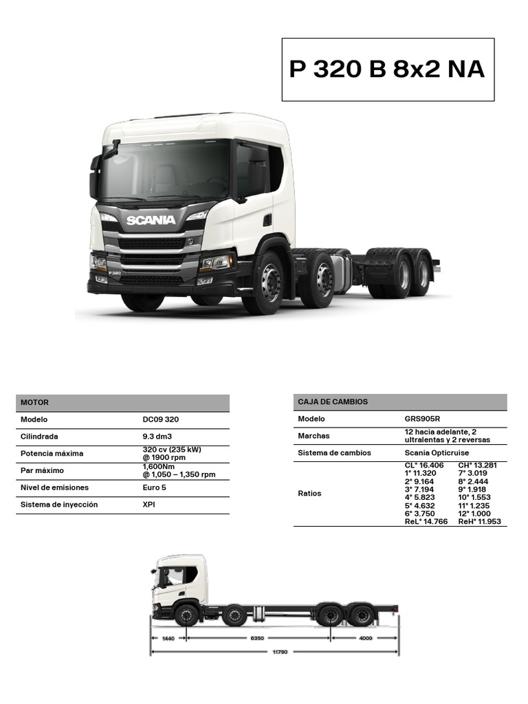 FT 8x2 General Cargo Camion P320 | PDF | Camión | Vehículos de ruedas