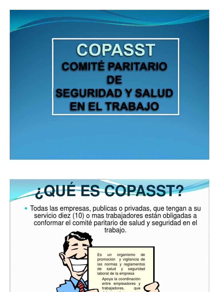 Generalidades Del COPASST | PDF