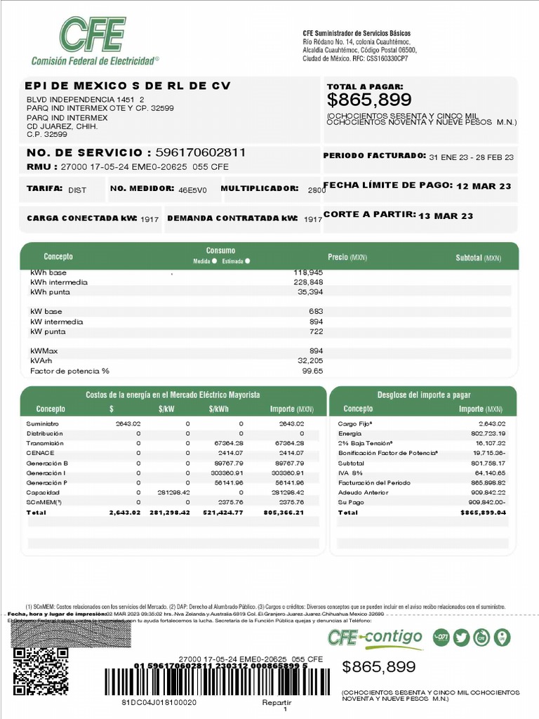 Comprobante de Domicilio | PDF | Unidades de medida | Metrología