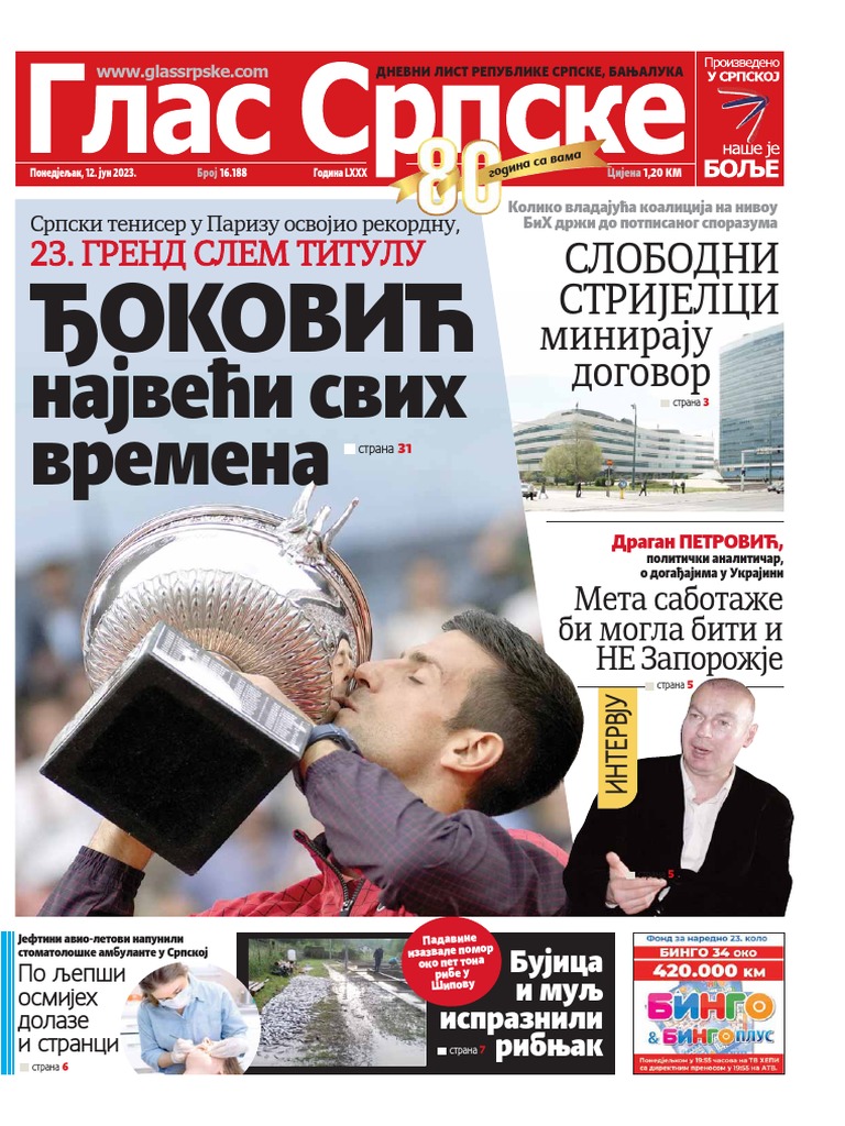 Glas Srpske 20230612 | PDF
