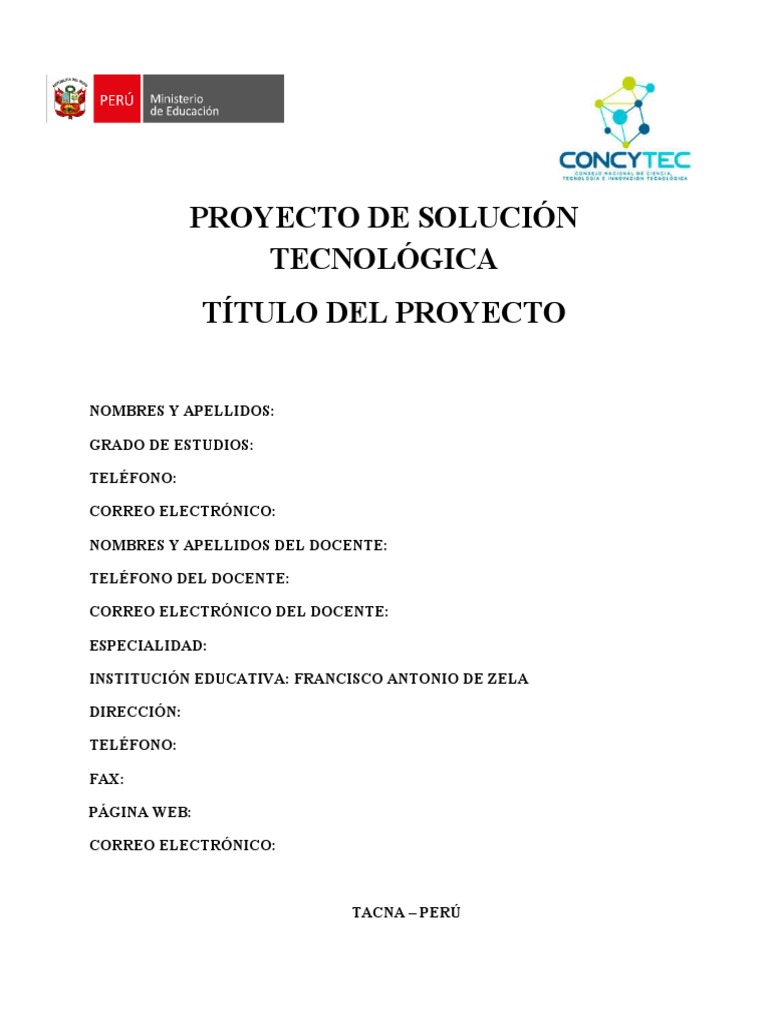 PROYECTO AREA Solución Tecnológica | PDF | Diseño