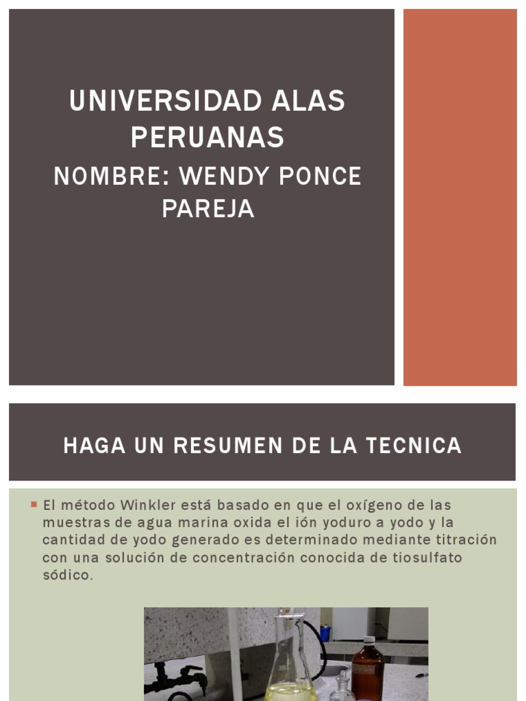 Universidad Alas Peruanas:: Nombre Wendy Ponce Pareja | PDF | Química ...