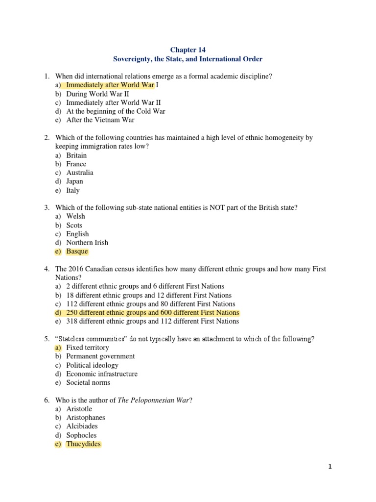 PSCI 100, Exam 3 Study Guide | PDF
