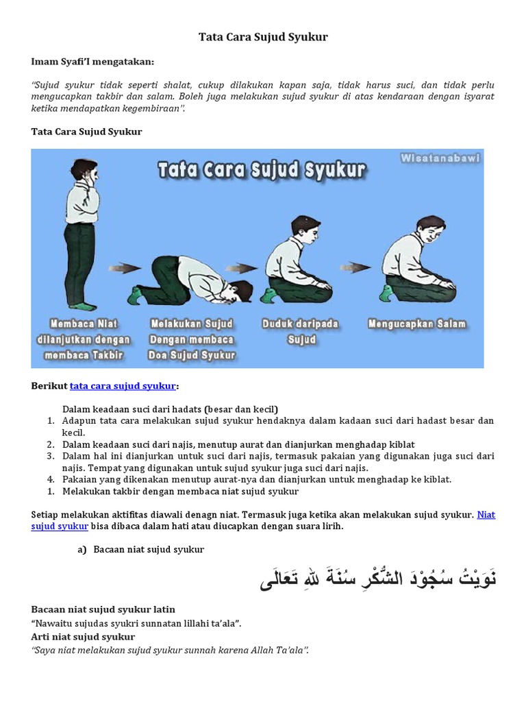 Tata Cara Sujud Syukur | PDF