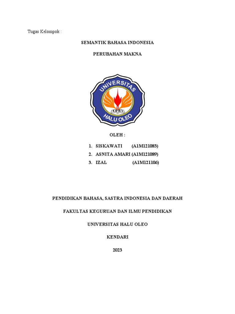 Kelompok 9 Semantik Bahasa Indonesia | PDF